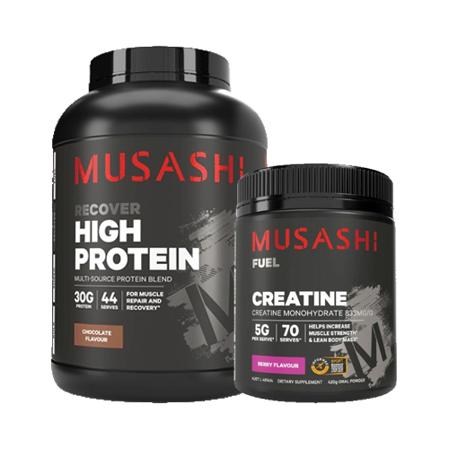 Musashi High Protein Powder 2kg + Musashi Creatine Combo — FitVibes ...