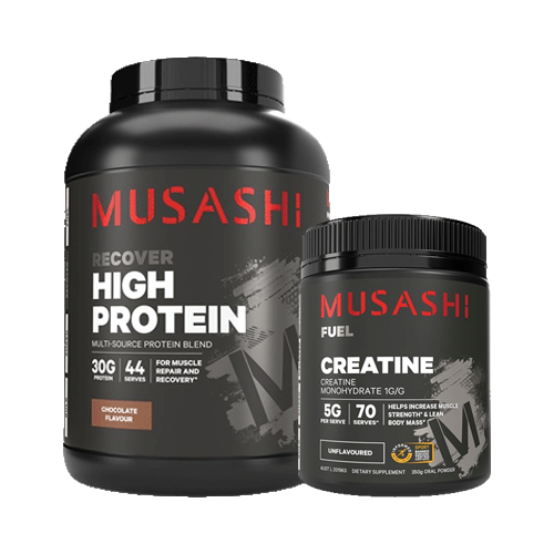 Musashi High Protein Powder 2kg + Musashi Creatine Combo — FitVibes ...